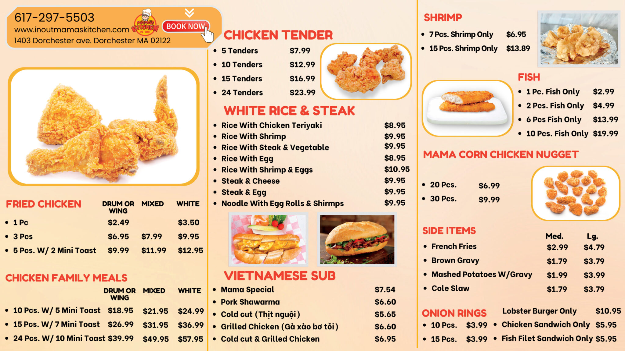 Menu – MAMA'S KITCHEN